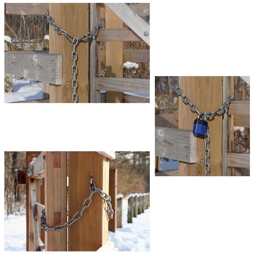 Snug Cottage [8329-00SP] Steel Heavy Duty Exterior Gate Secure Chain ...