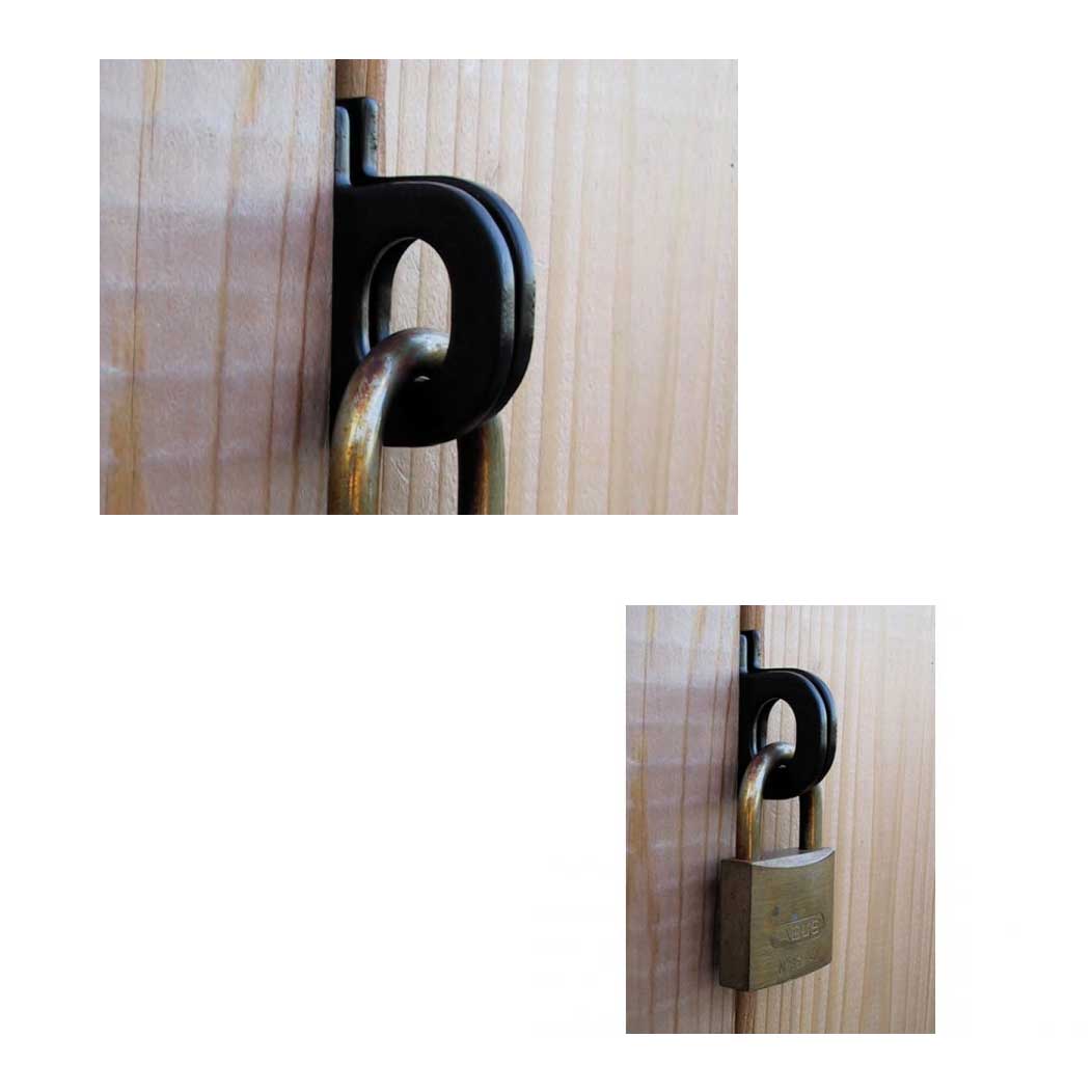 Snug Cottage [1300-PVCB] Stainless Steel Exterior Gate Padlock Eyes ...