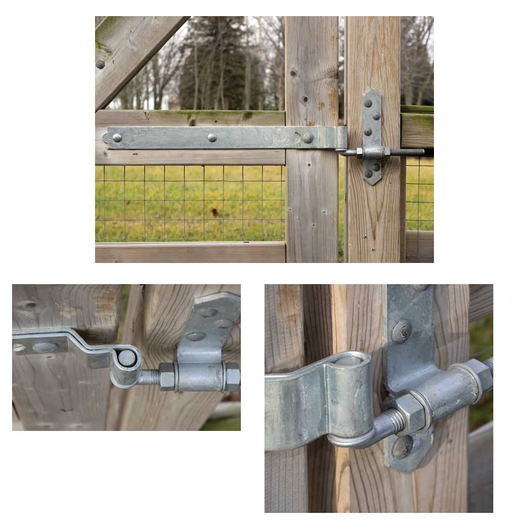 Snug Cottage [8305-S36P] Steel Heavy Duty Exterior Gate Strap Hinge Set ...