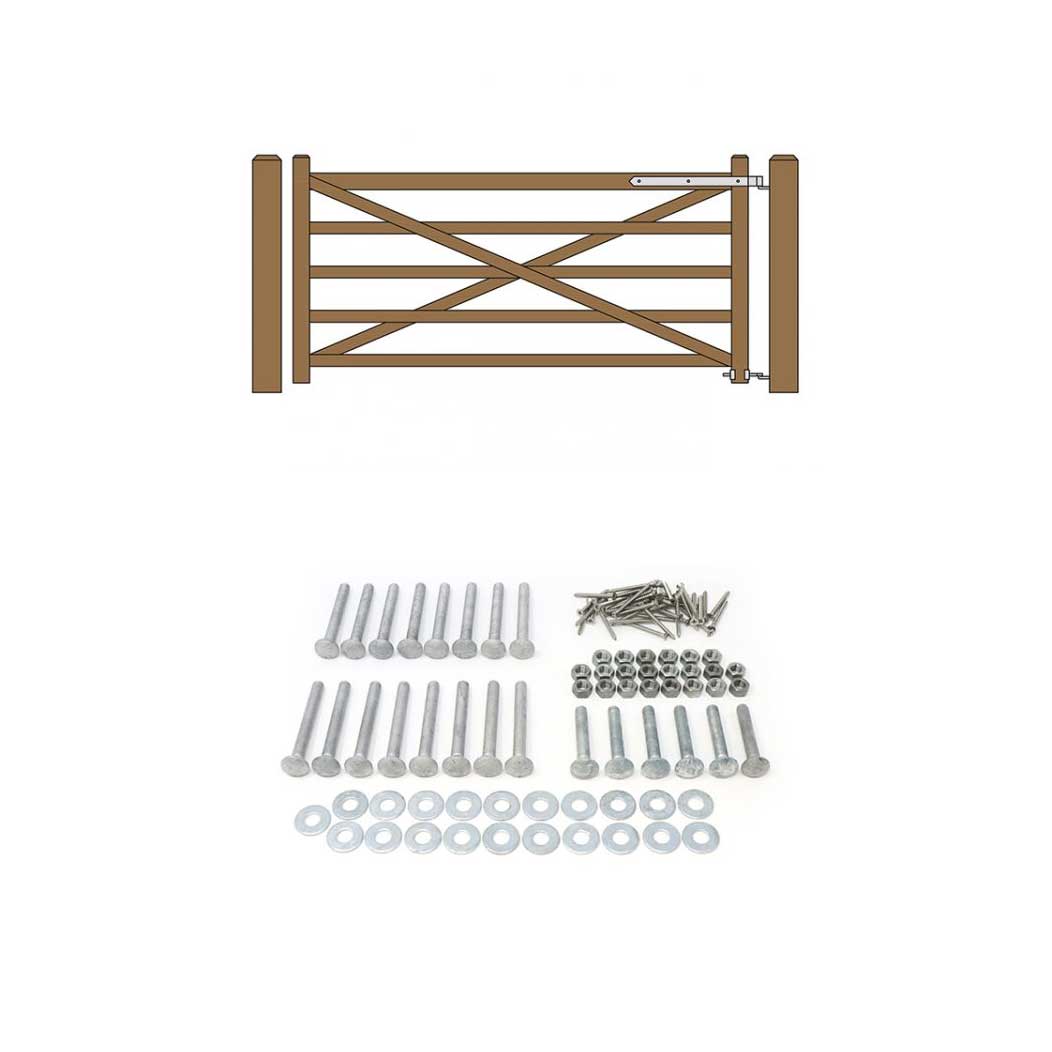 Snug Cottage [FP-XRAIL-G] X Rail Gate Fastener Pack - Single Gate - Hot ...