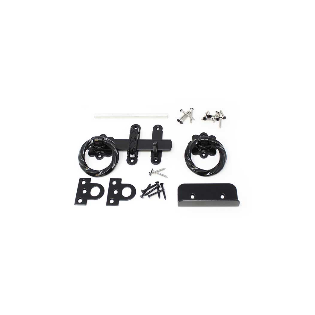 Snug Cottage [4149-LDSP] Exterior Gate Ring Turn Latch - Deluxe Kit ...