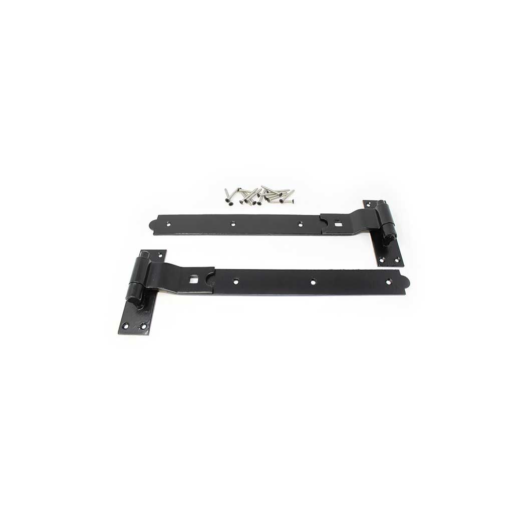 Snug Cottage [8295-18SP] Forged Steel Gate Strap Hinge Set - Cranked ...