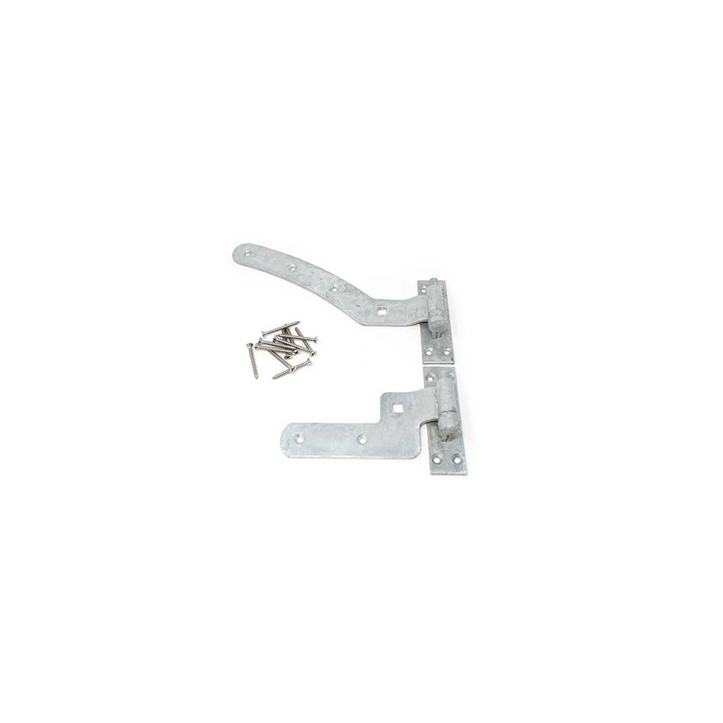 Snug Cottage [8295-12RU2] Forged Steel Gate Strap Hinge Set - Curved ...