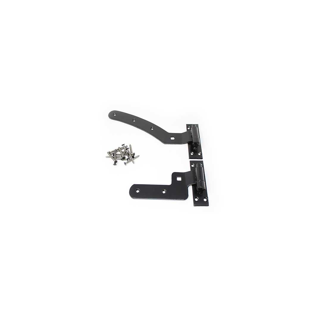 Snug Cottage [8295-12RUP] Forged Steel Gate Strap Hinge Set - Curved ...