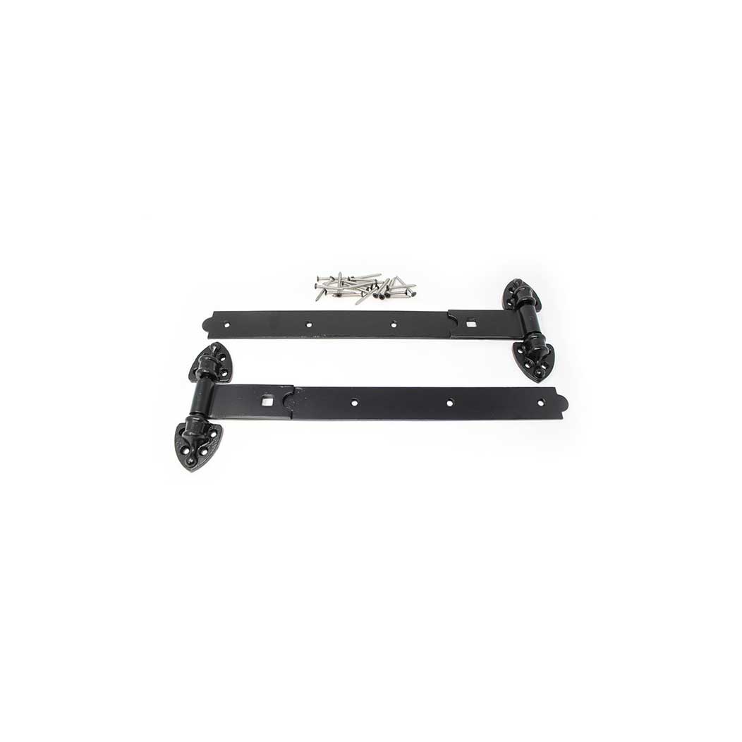 Snug Cottage [8292-20SP] Forged Steel Gate Strap Hinge Set - Old Fashioned Heavy Duty - Black ...