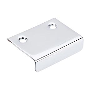 Top Knobs [TK102PC] Steel Cabinet Edge Pull - Tab Series - Polished Chrome Finish - 1 1/4" C/C ...