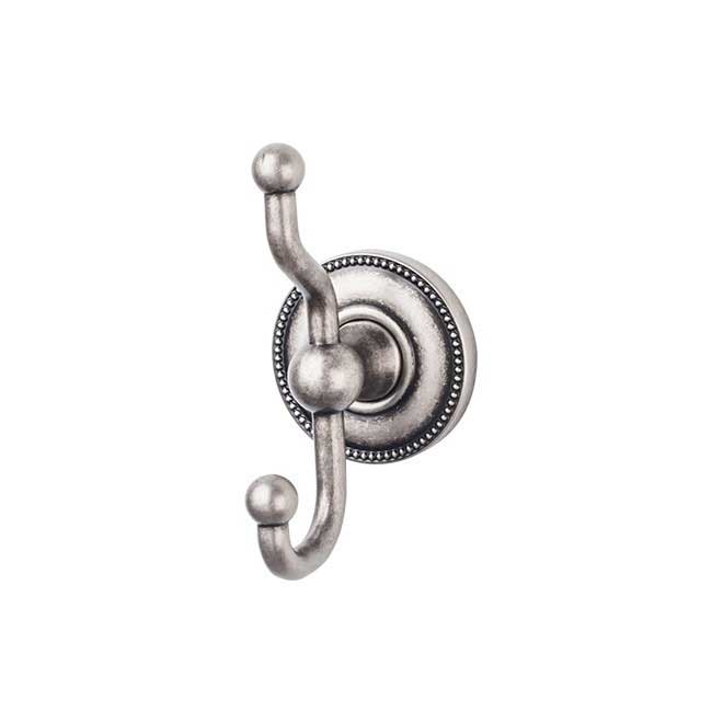 Top Knobs [ED2APA] Die Cast Zinc Robe Hook - Edwardian Beaded Series - Antique Pewter Finish ...