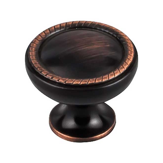 Top Knobs [M1670] Die Cast Zinc Cabinet Knob - Emboss Series - Tuscan Bronze Finish - 1 1/4" Dia ...