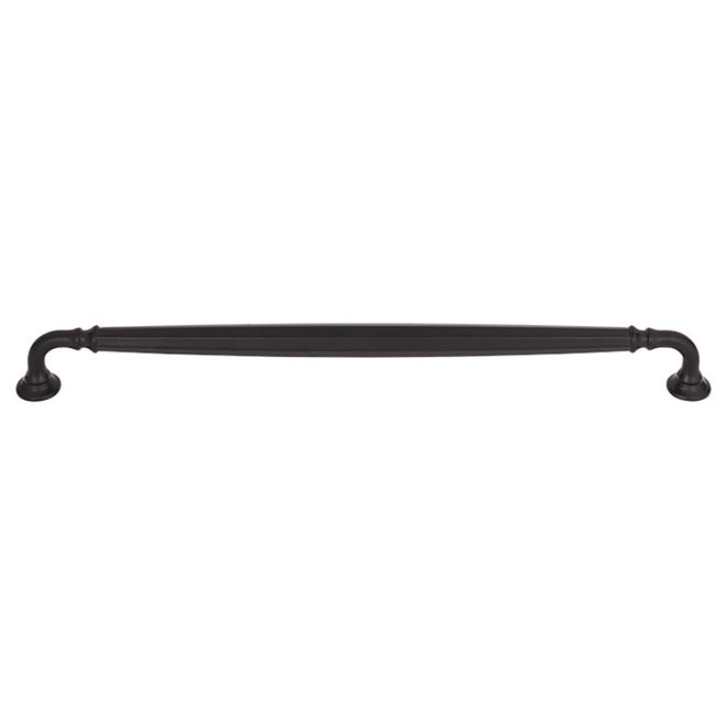 Top Knobs [TK1056BLK] Die Cast Zinc Cabinet Pull Handle - Barrow Series - Oversized - Flat Black ...